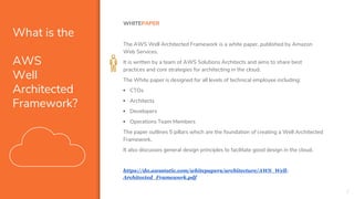 AWS Well Architected Framework | PPTX