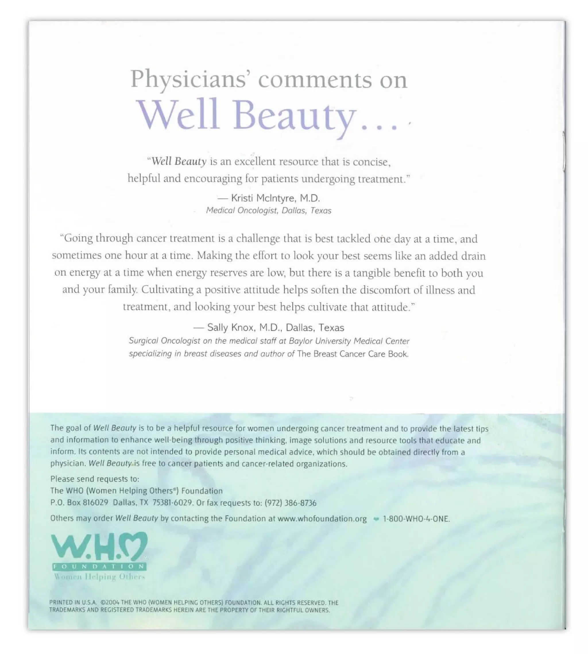 Well Beauty brochure | PDF