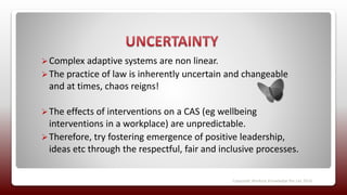 Wellbeing in complex legal systems | PPTX