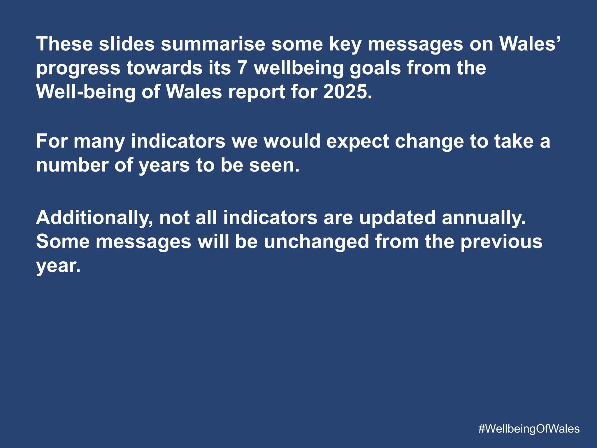 Wellbeing of Wales 2025: measuring progress towards the national well-being goals | PDF