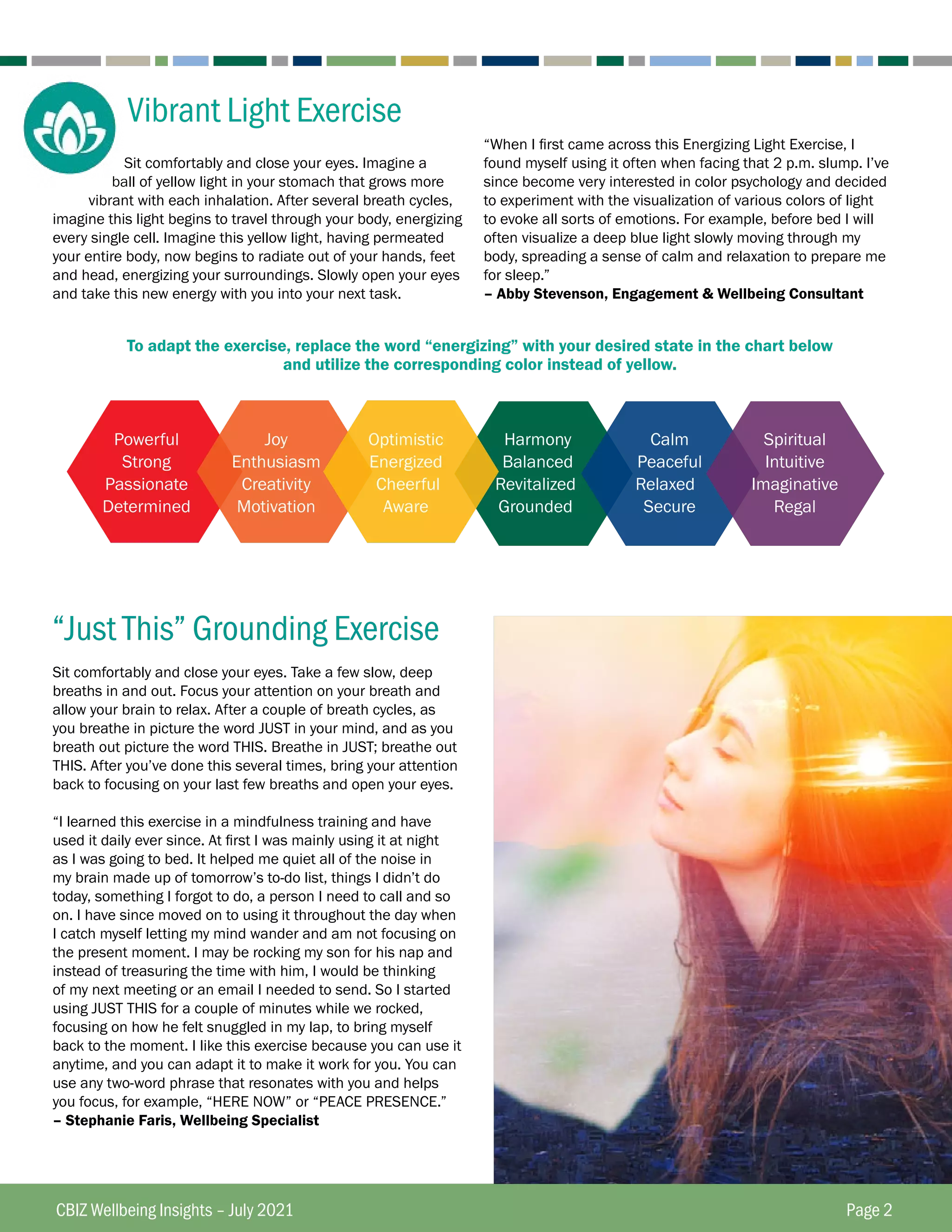 Wellbeing Insights July 2021 | PDF