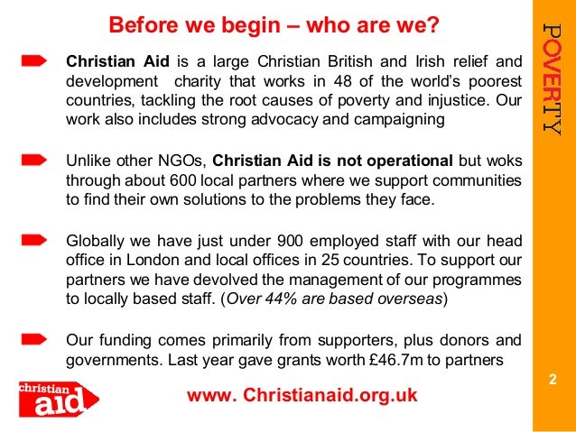 Wellbeing at Christian Aid