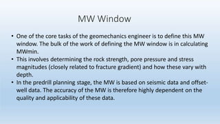 Well bore Stability & MW issues (1).pptx