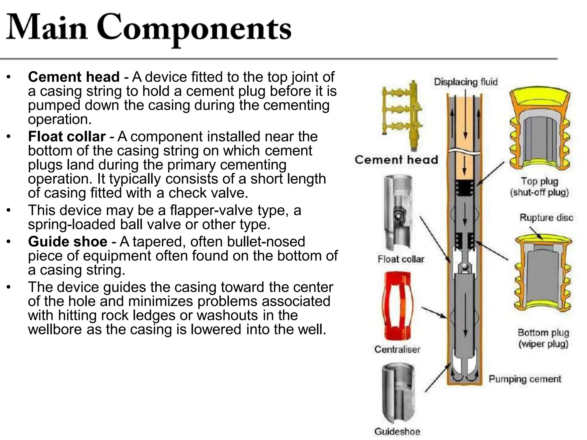 Oil Well cementing , Main components of cementing. pptx | PPTX