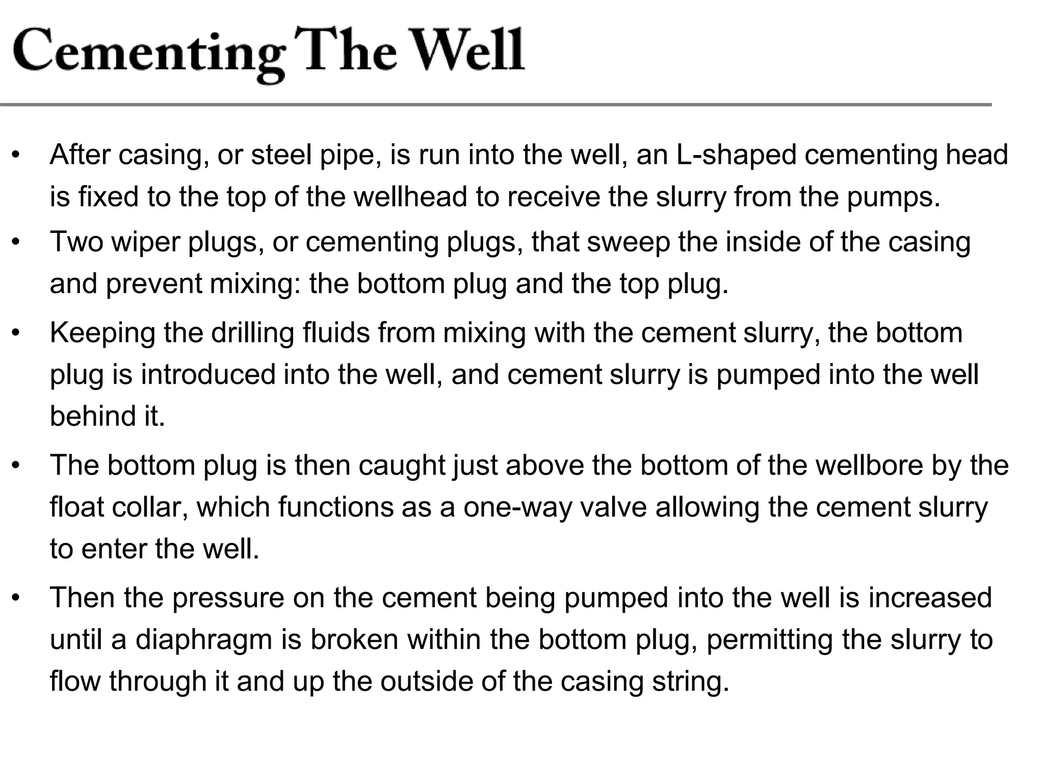 Oil Well cementing , Main components of cementing. pptx | PPTX