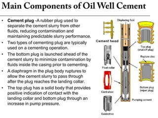 Oil Well cementing , Main components of cementing. pptx | PPTX