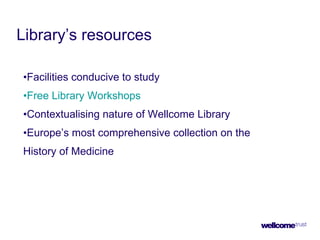 Wellcome Library’s Collections – An Introduction | PPT