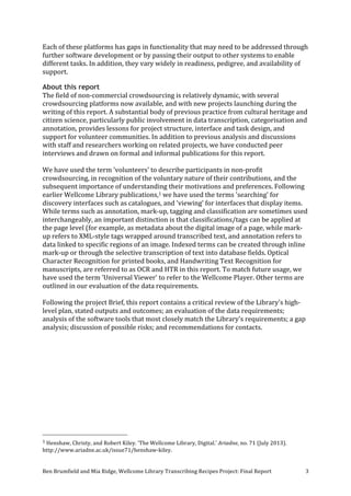 Wellcome Library Transcribing Recipes report | PDF