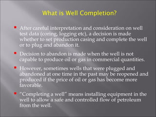 Well completion and stimulation | PPT