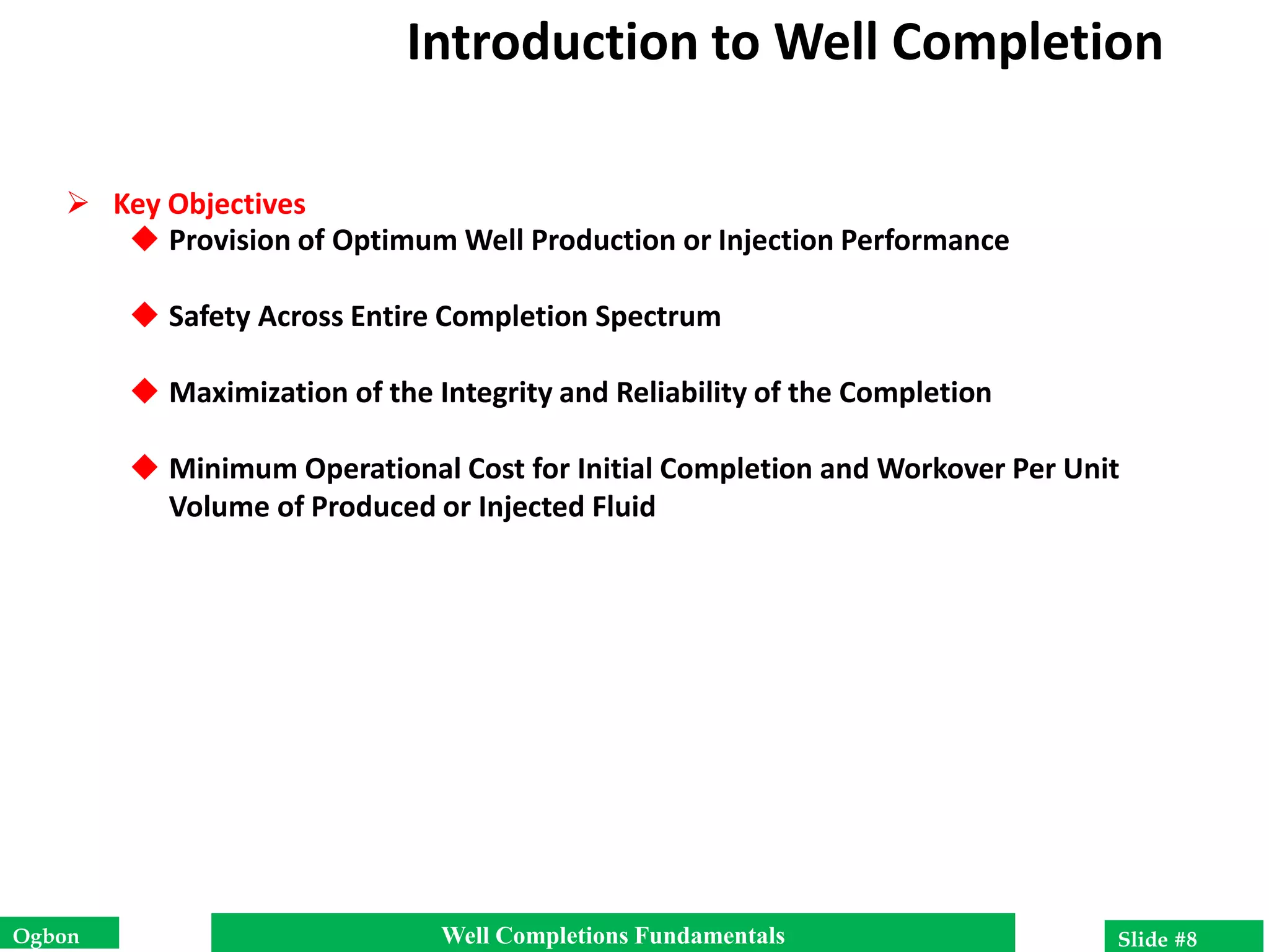 Well completion fundamentals | PPT