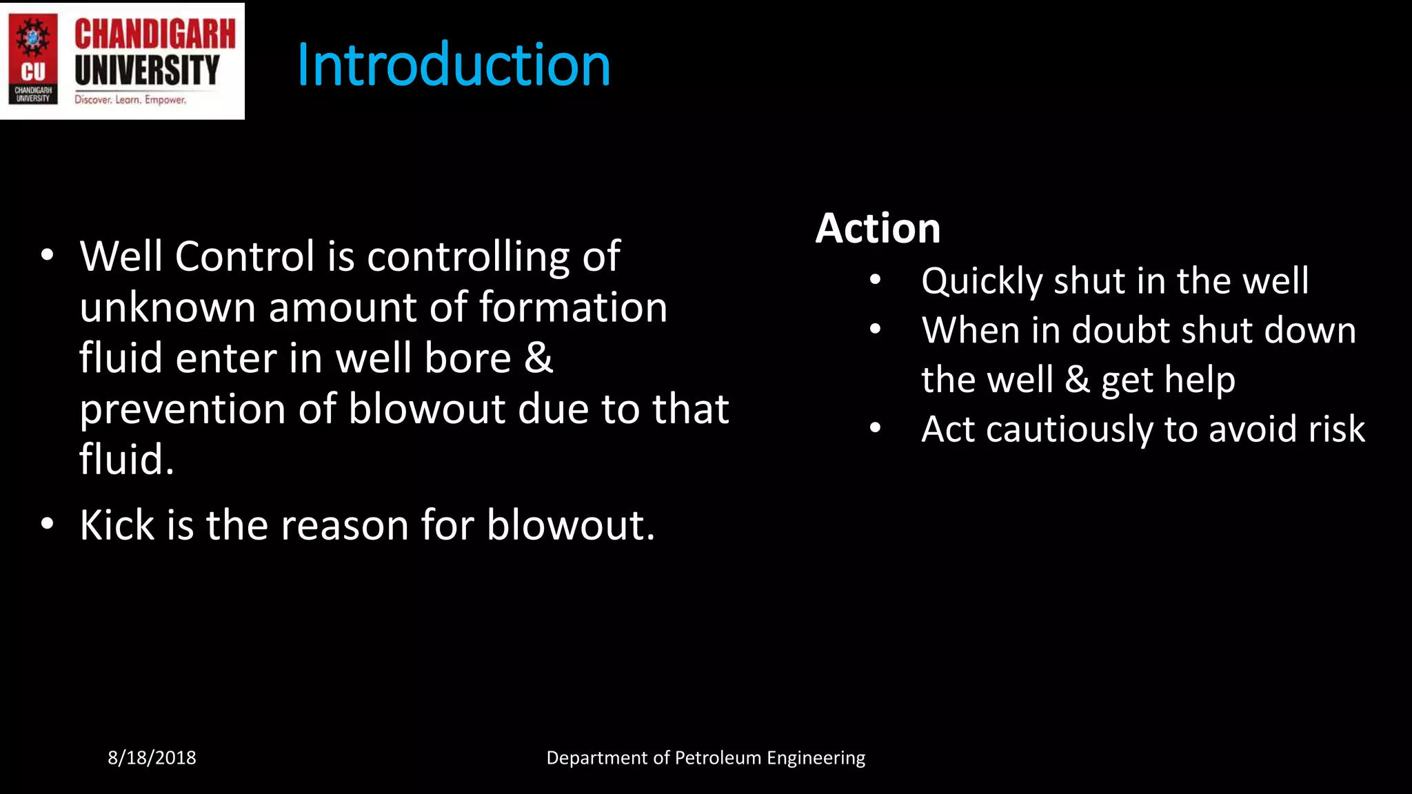 Well control and blowout preventer | PPSX