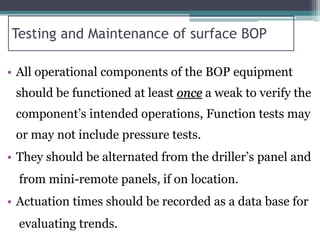 Well control equipment | PPTX