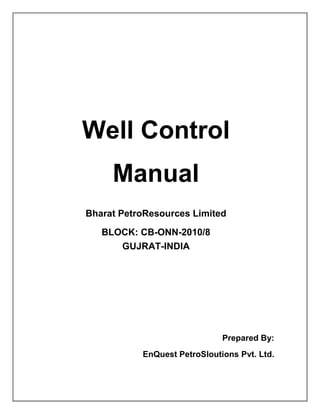 Well control manual_bharat_petro_resource (1) | PDF