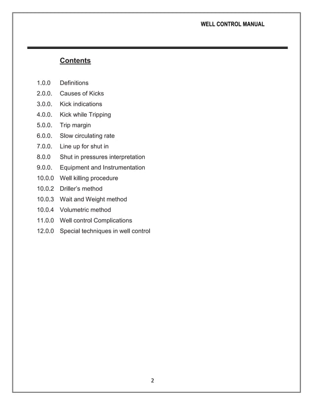 Well control manual_bharat_petro_resource (1) | PDF | First Aid | Injuries