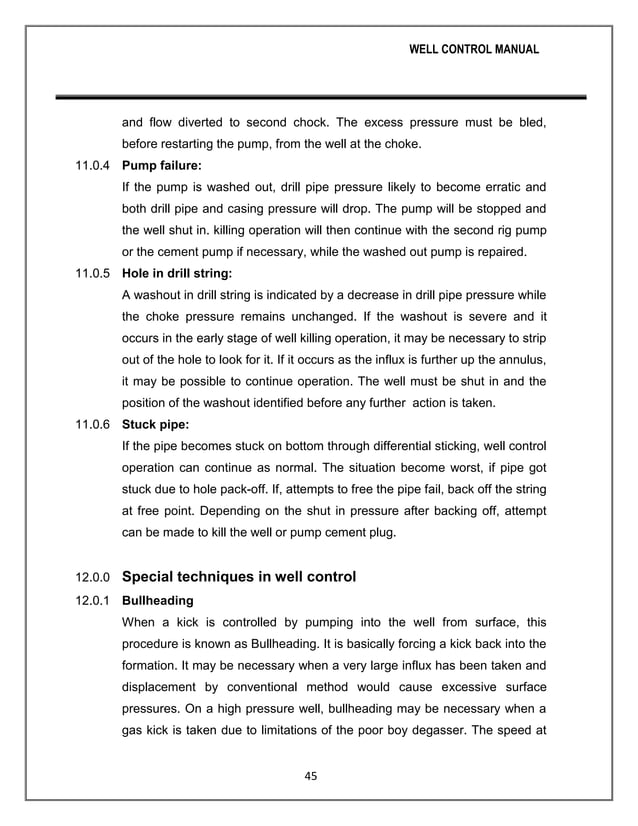 Well control manual_bharat_petro_resource (1) | PDF | First Aid | Injuries