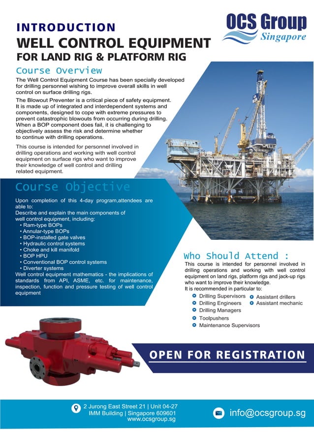 INTRODUCTION WELL CONTROL EQUIPMENT FOR LAND RIG & PLATFORM RIG | PDF