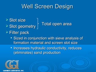 Design of High Capacity Energy Efficient Wells | PPT