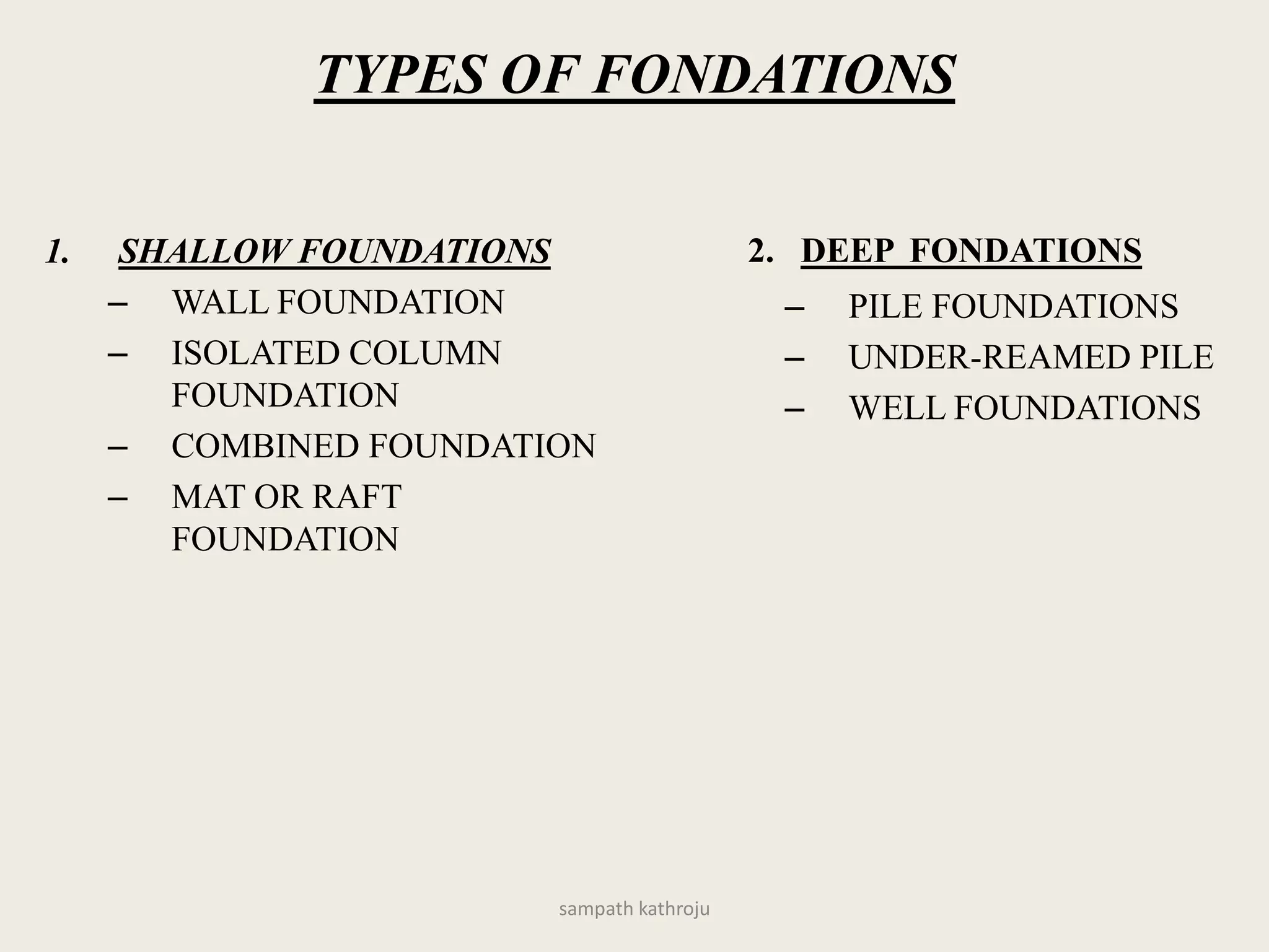 Well foundation | PPTX