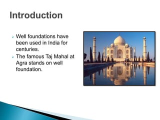 Well foundation ppt | PPTX