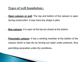 Well foundation ppt | PPTX