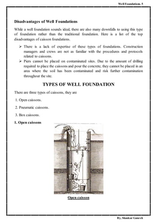 Well foundations | DOCX