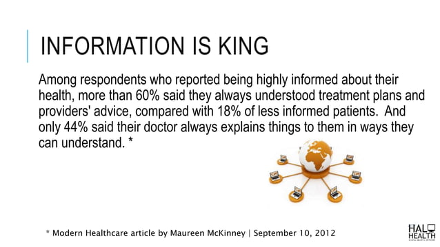 Well Informed Patients are More Engaged | PPT