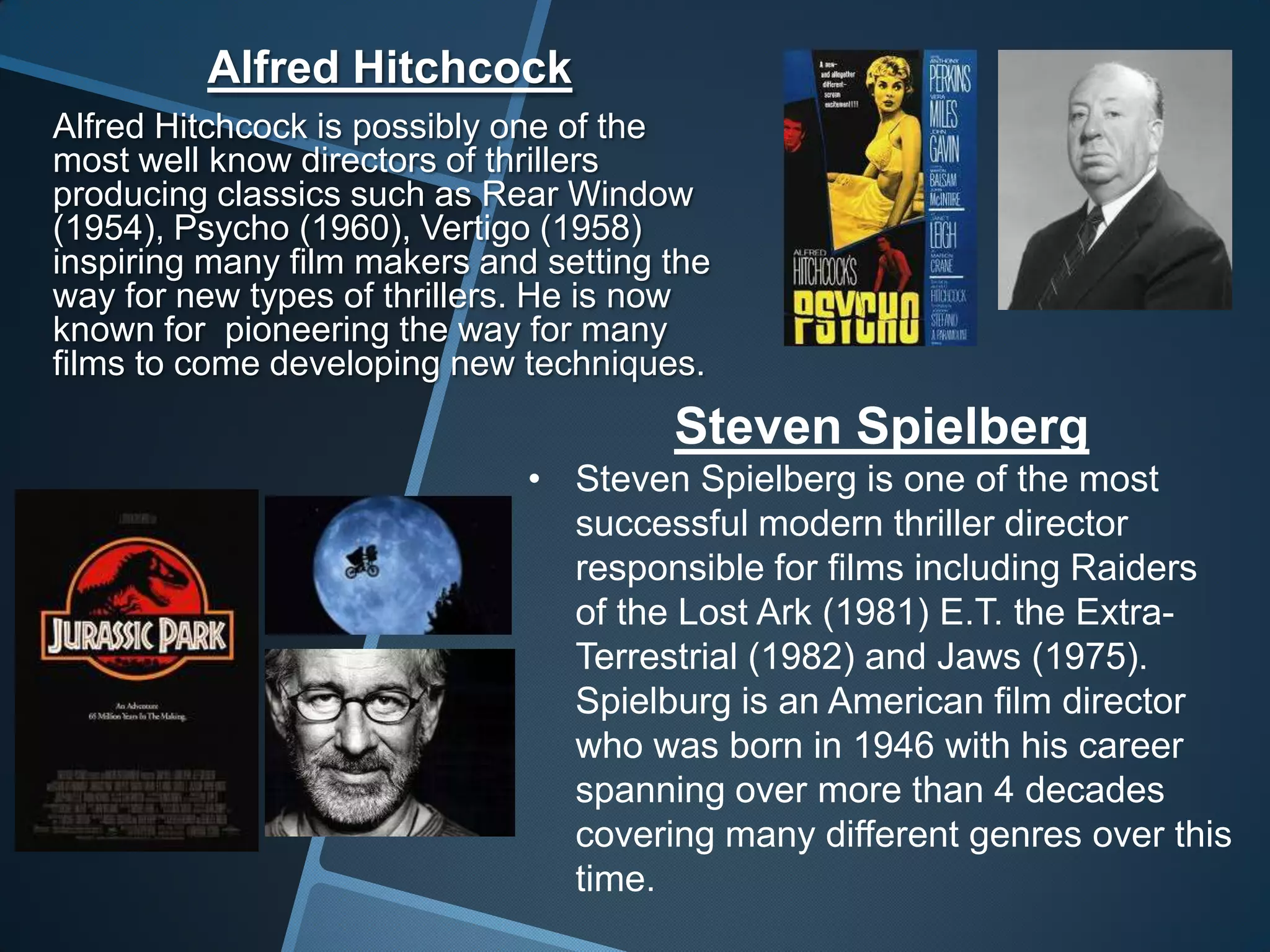 Well known Directors | PPTX | Screenwriting | Content Production