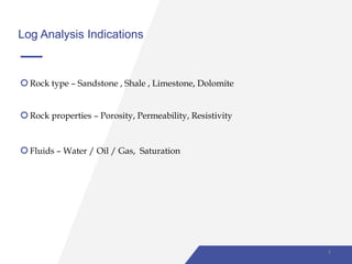 Well Log Analysis | PPTX