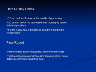 Well log data processing | PPT