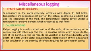 Well logging | PPTX