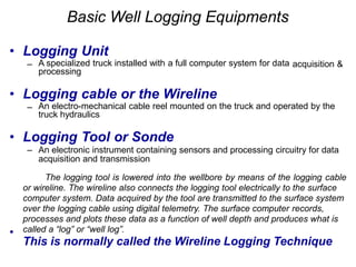 Well logging oylex | PPTX