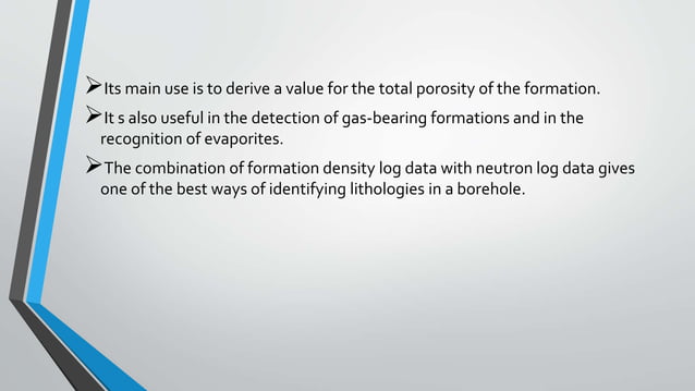 Density log and its uses | PPTX | Geology | Science