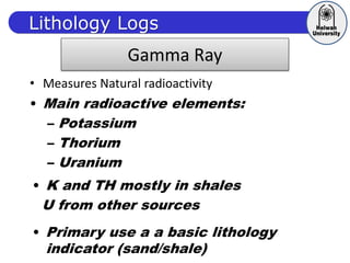 Well loggining. Gamma Ray log | PDF