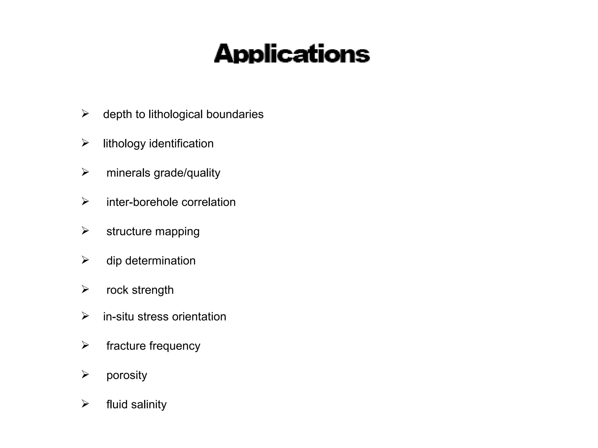 Well log (The Bore Hole Image) | PPT