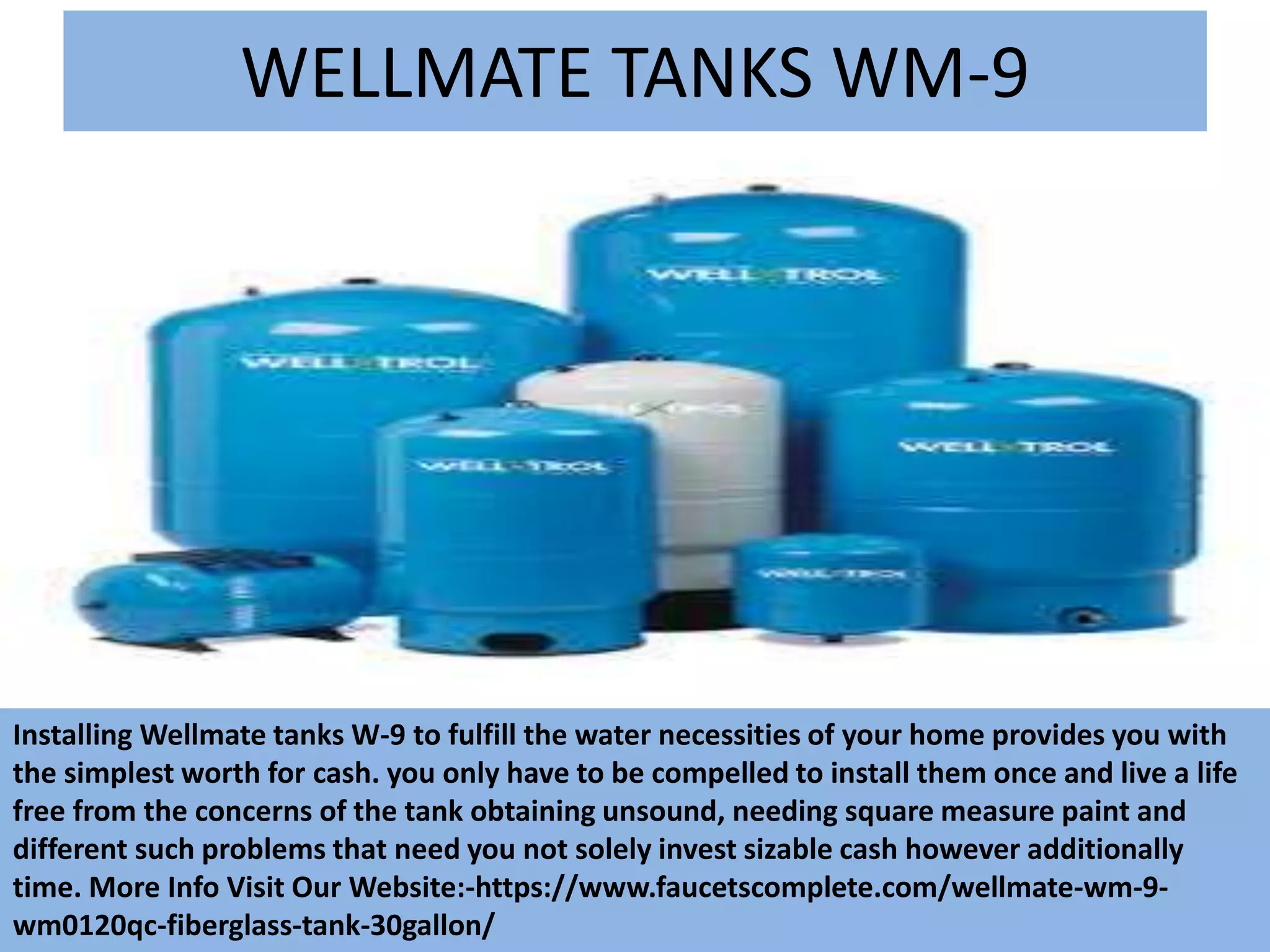 Wellmate tanks wm 23 | PPTX