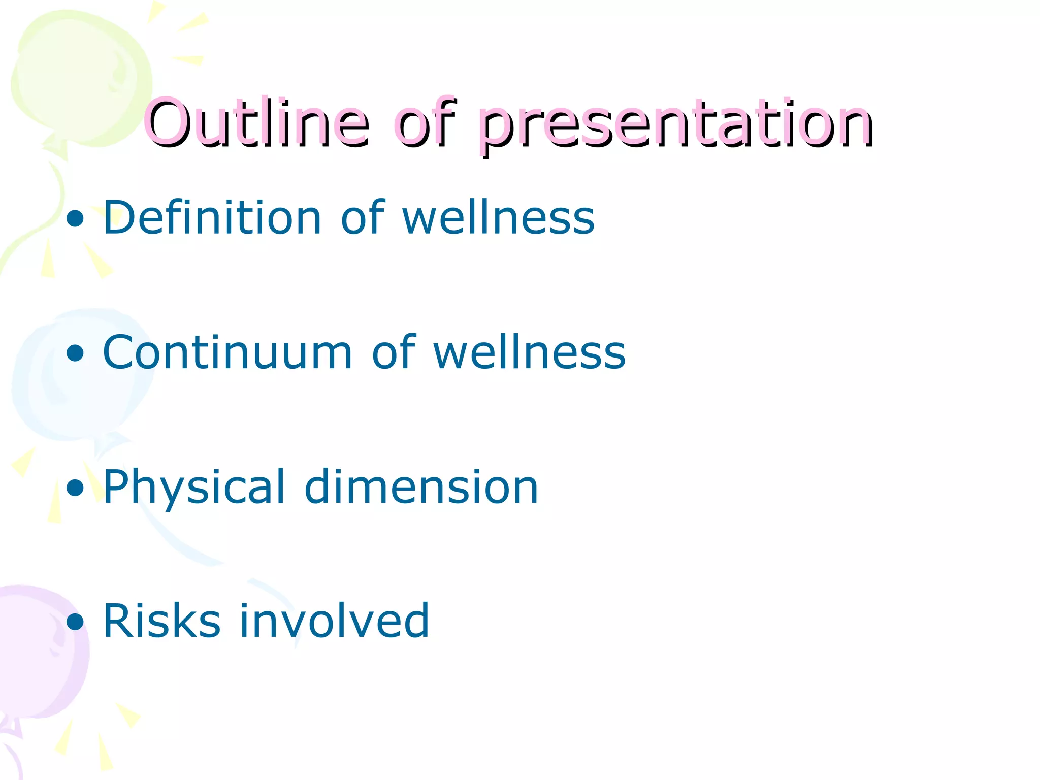 Health and Wellness | PPT