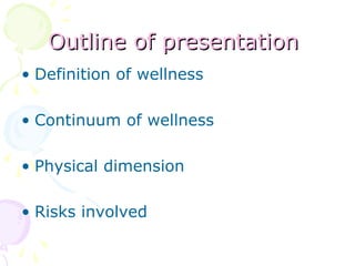 Health and Wellness | PPT