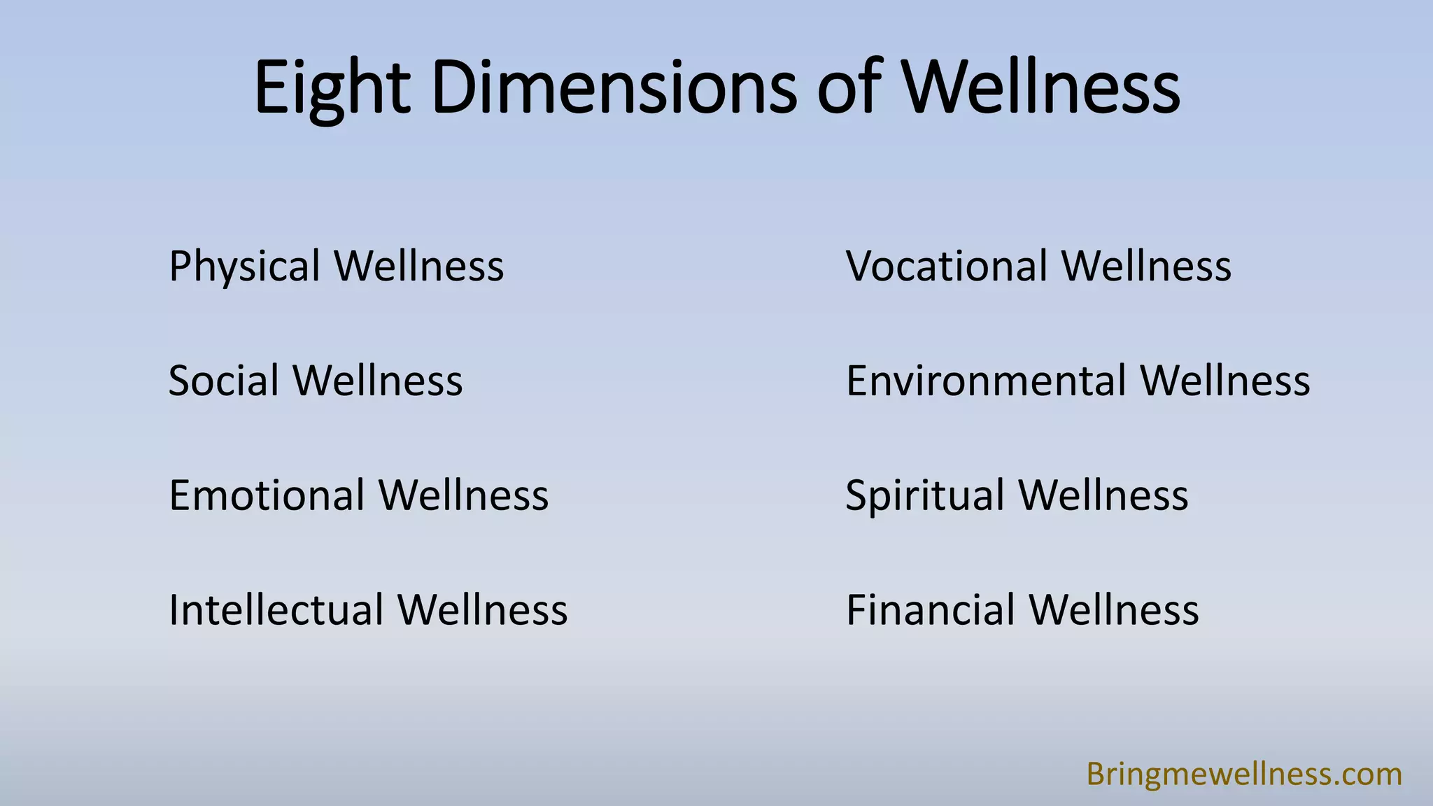 Wellness - definition and dimensions | PPTX