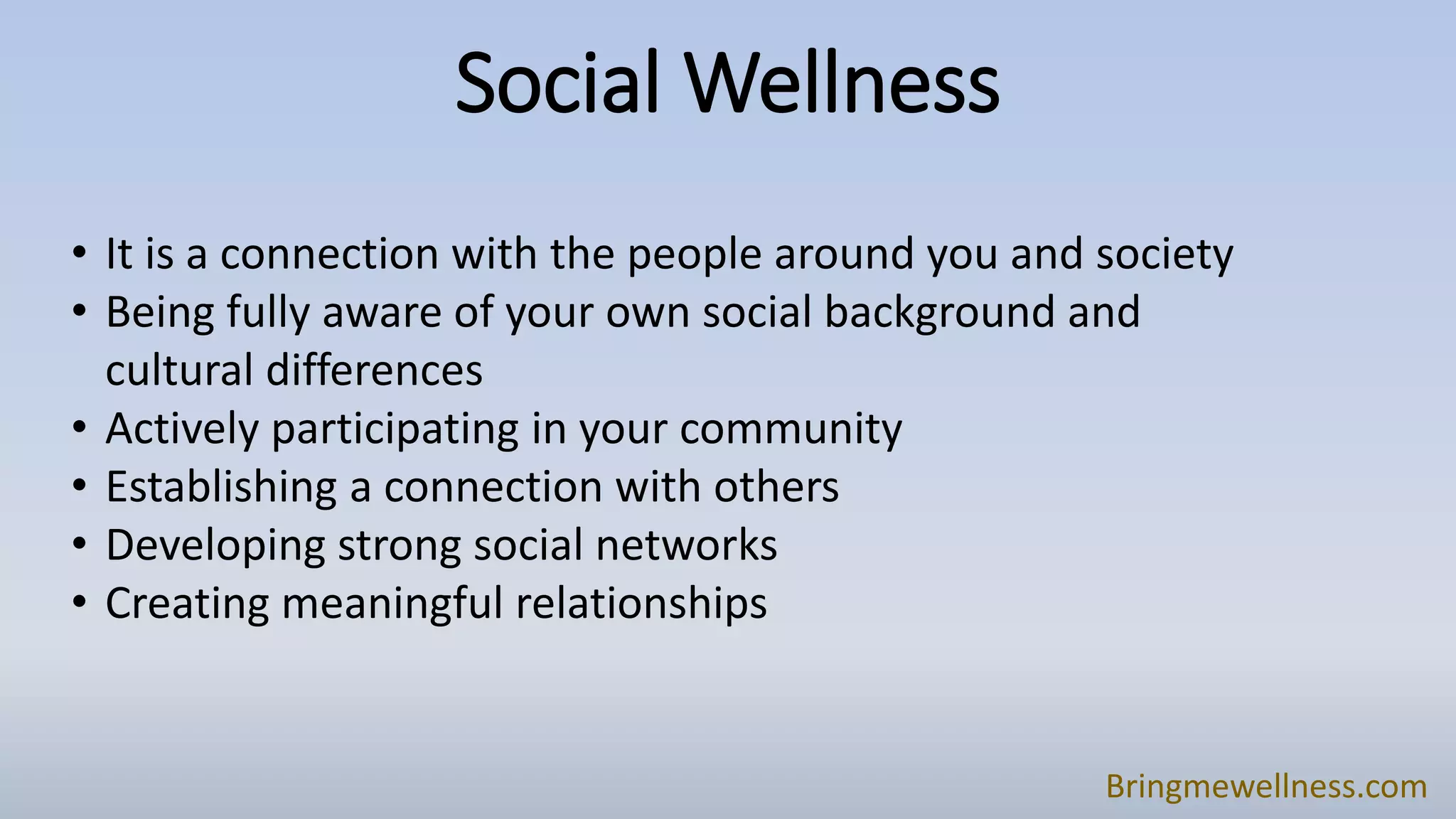 Wellness - definition and dimensions | PPTX