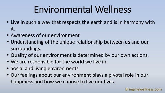 Wellness - definition and dimensions | PPTX