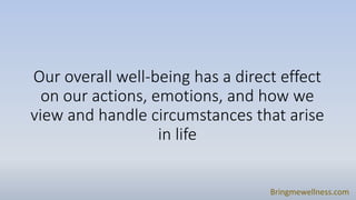 Wellness - definition and dimensions | PPTX
