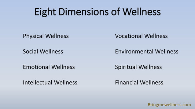 Wellness - definition and dimensions | PPTX