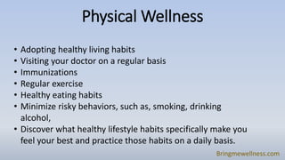 Wellness - definition and dimensions | PPTX