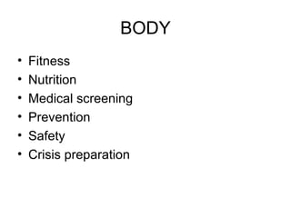 Proposal for Wellness Program | PPT