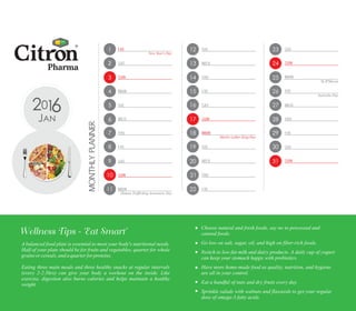 Wellness calendar 2016 - with wellness tips | PDF