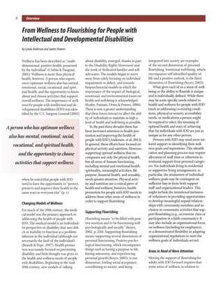 Supporting Wellness for Adults with Intellectual and Developmental ...