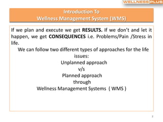 Wellness management system | PPTX