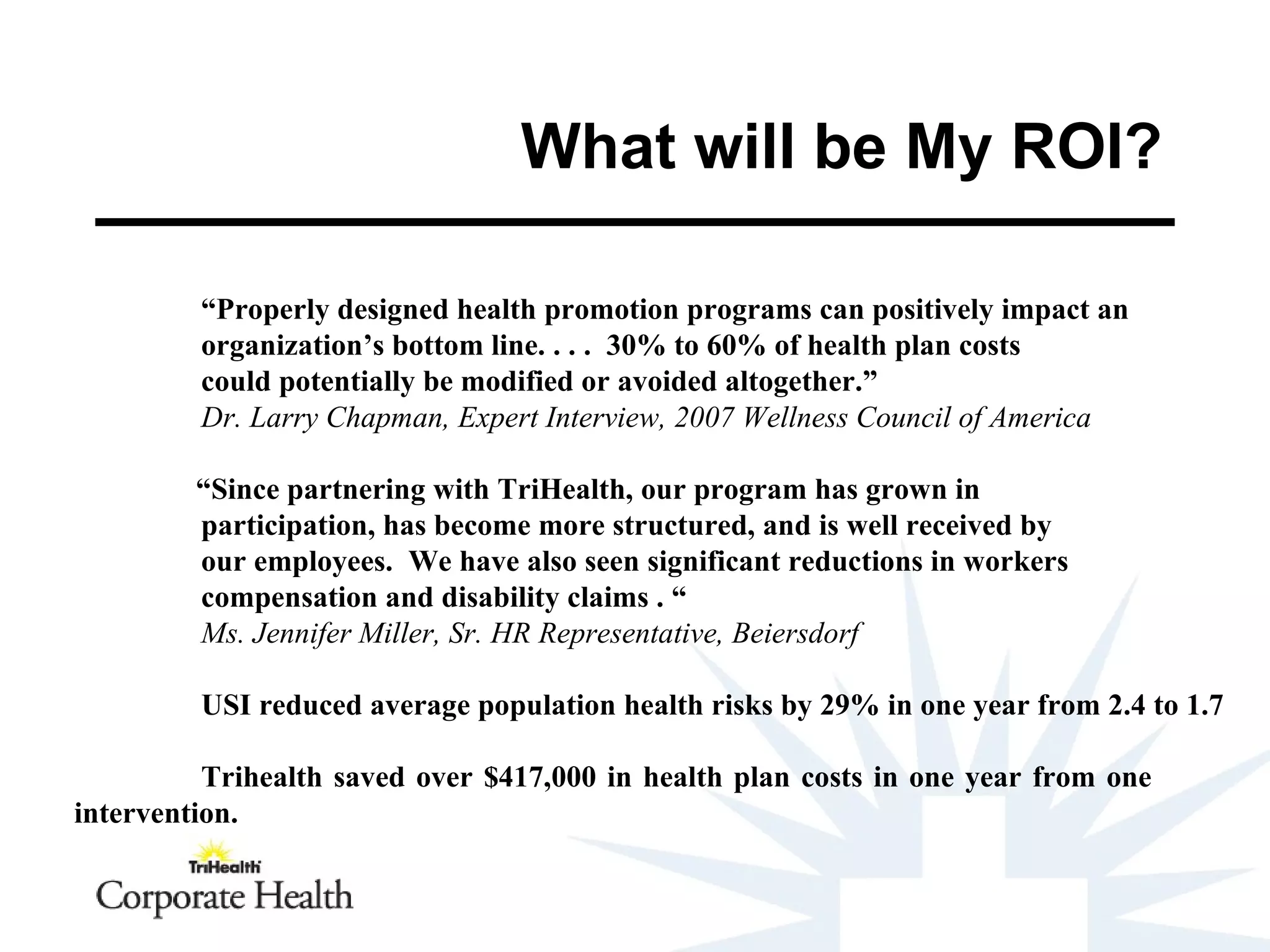 Worksite Wellness Overview Presentation | PPT