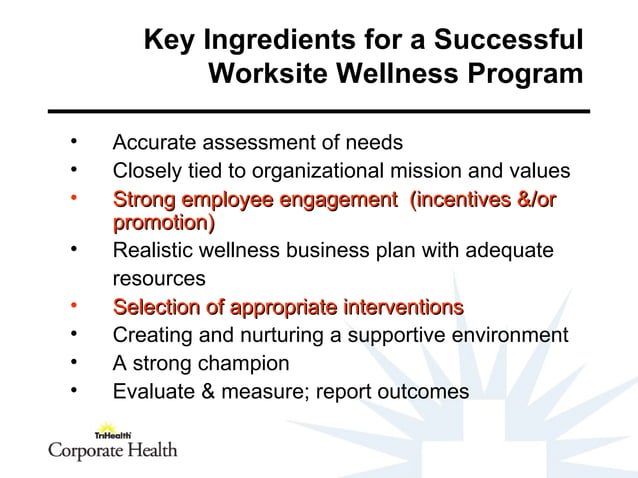 Worksite Wellness Overview Presentation | PPT
