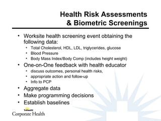 Worksite Wellness Overview Presentation | PPT